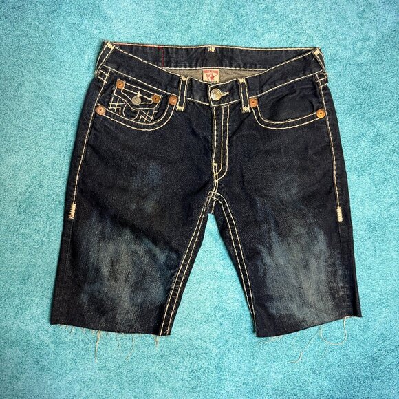 True Religion | Shorts | True Religion Mens Denim Shorts Size 36 Blue ...